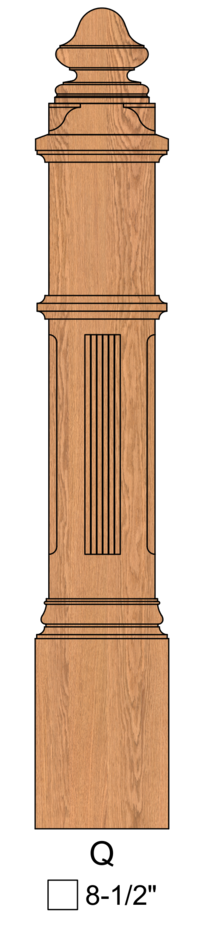 Wood Boxed Newels | Stair Components | Designed Stairs